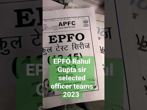 EPFO Rahul Gupta sir Test paper and MCQ Books call WhatsApp order 8851204558