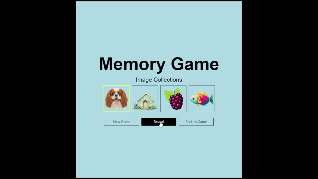 Memory Game implemented in Java