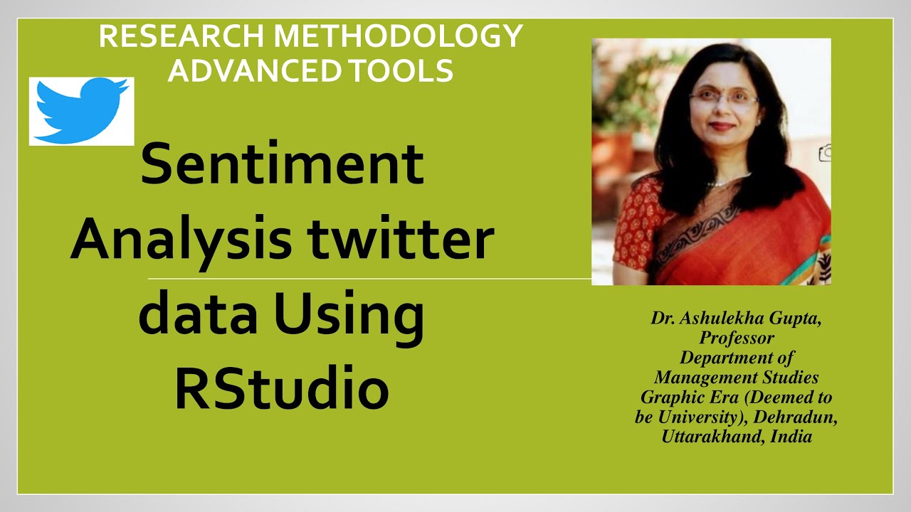Sentiment Analysis of twitter Data Using RStudio(sentiment analysis)(twitter)(rstudio)