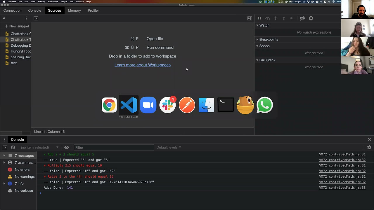 Craft of Code - Debugging Node.js With Chrome DevTools