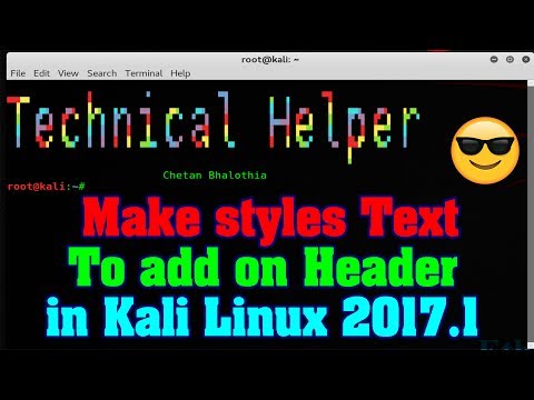 How To Make TEXT To add ASCII text art on terminal Kali Linux Tutorial || Make colorful Text