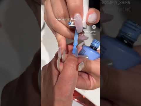 Trying the viral Blueberry Milk nails π