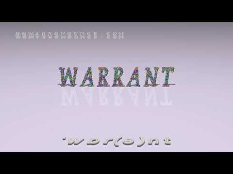 warrant - pronunciation + Examples in sentences and phrases