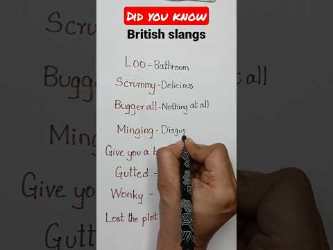 British slang | British slang words and meaning #shorts #learnenglish #english #slang
