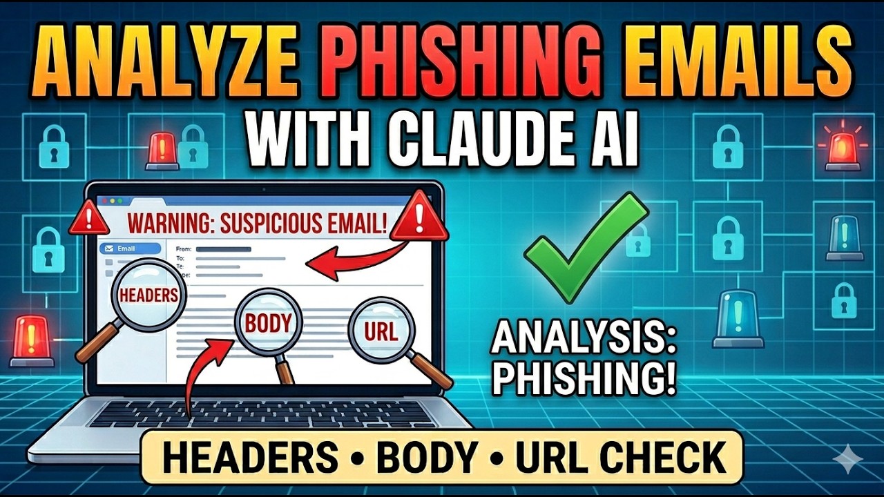 How to Analyze Phishing Emails with Claude AI (Headers Body + URL Check)