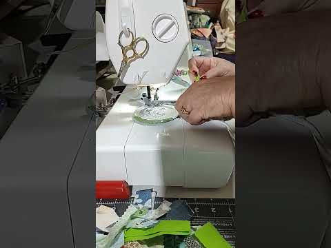 Old Fashioned Sewing Rope Bowl How to add Fabric #scraps