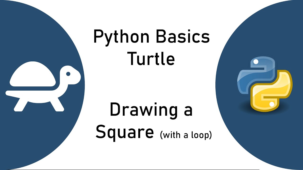 Python Turtle Basics - Drawing a Square using a Loop