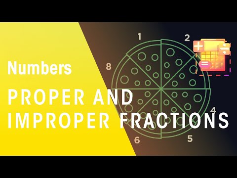 Converting between proper and improper fractions | Numbers | Maths | FuseSchool