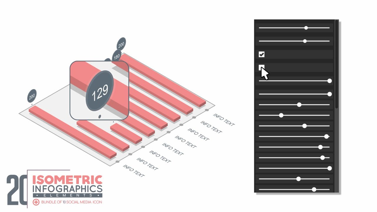 Isometric Infographic Show Animation - After Effects Template