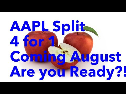 Apple Stock (AAPL) split 4-1 coming in August!!! Are you Ready!???