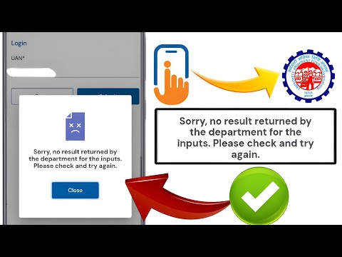 Sorry,no result returned by the department for the inputs. Please check and try again solution 2025