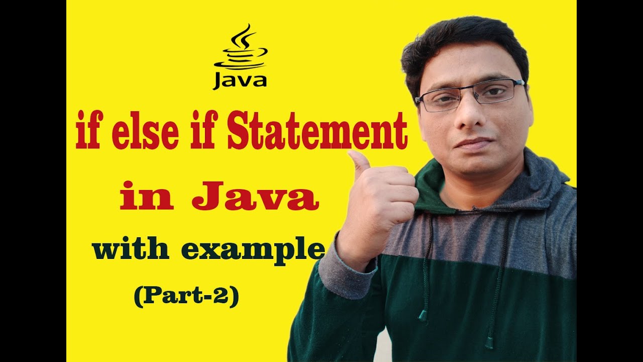 Menu Driven Programs in Java using If else if Statement | Control Statement in Java