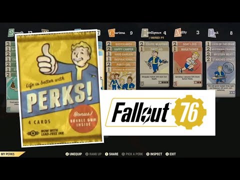 Fallout 76 | SPECIAL Point Level Cap & Perk Card Pack Monetization (Fallout 4)