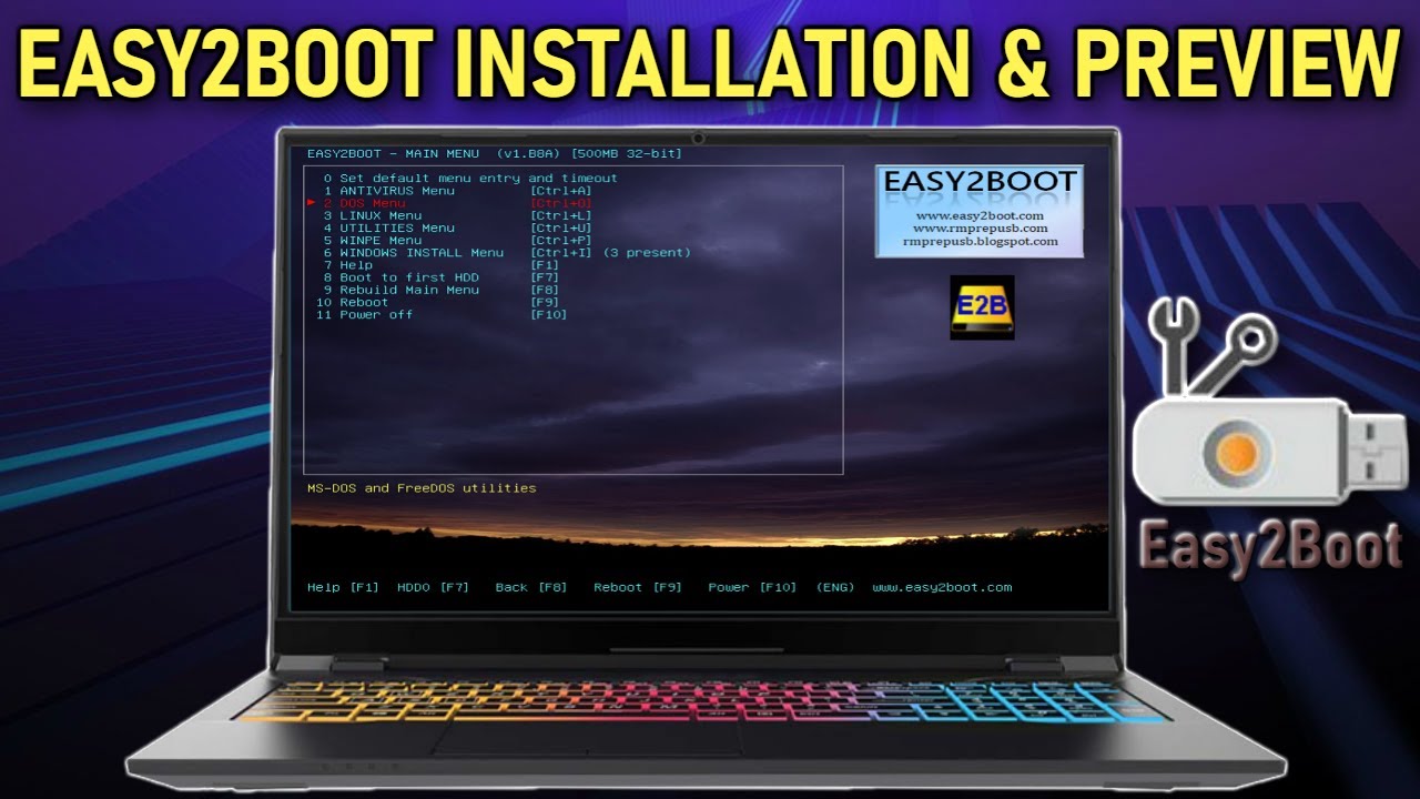 Easy2Boot Installation and Preview 2020