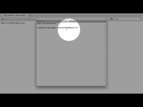 Creating your first PHP script and the structure of a simple PHP statement