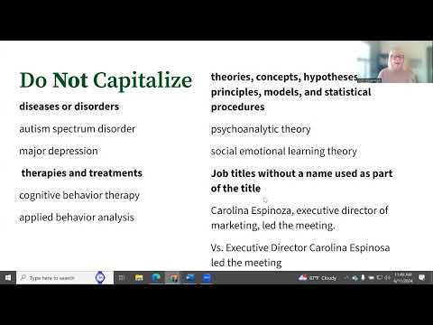 APA Capitalization Rules