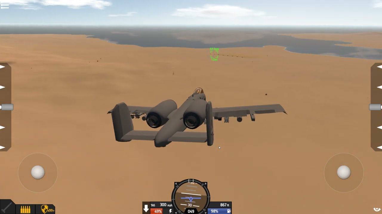 A-10 Blows up convoy - Simple Planes