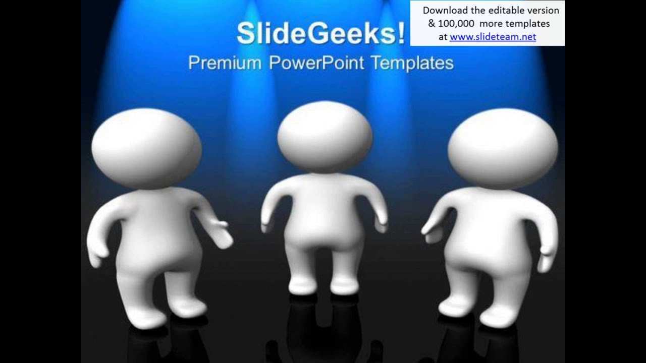 3d person business teamwork powerpoint templates and powerpoint themes 0712