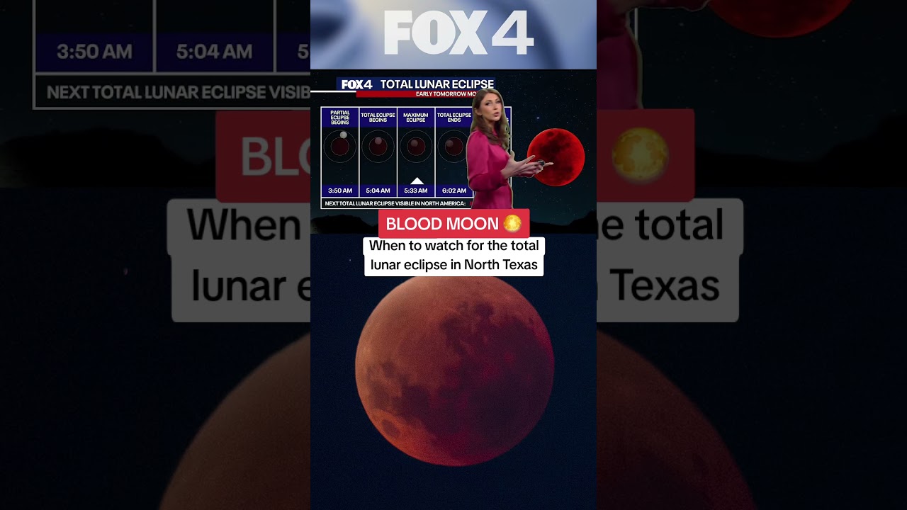 BLOOD MOON 🌕 where to see the total lunar eclipse in Texas