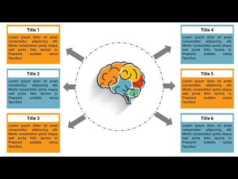 Human Brain Top View PowerPoint Template
