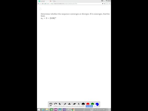 Determine whether the sequence converges or diverges. If it converges, find the limit. a_n = 2 + (0…