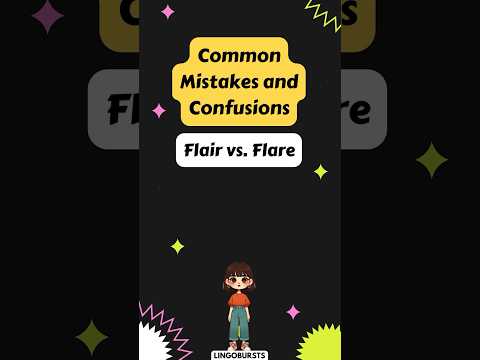 Flair or Flare? Don’t Get Confused Again! #strengthenyourenglish #phrasalverb #riddles #fastenglish