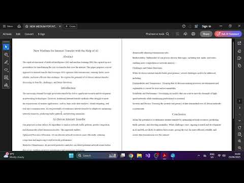 NEW MEDIUM FOR INTERNET TRANSFER WITH THE HELP OF AI