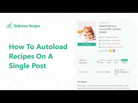 How To Autoload Recipes On Single Recipe Post | Delicious Recipes Pro Plugin