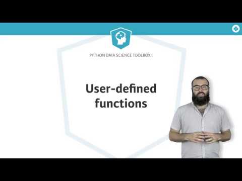 Python Tutorial: Writing user-defined functions