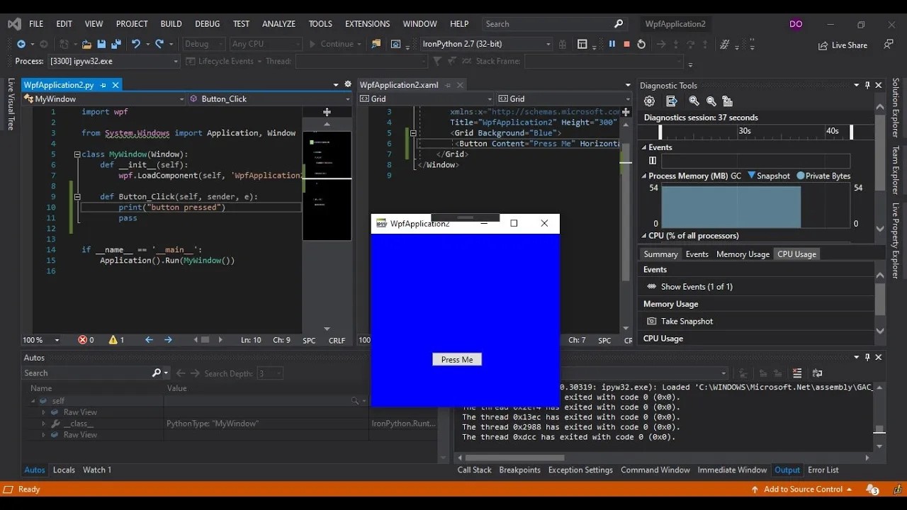 Python Desktop App in Visual Studio 2022 | Getting Started