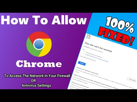 How to Allow Chrome to access the network in your firewall or antivirus settings - Tech Guru!