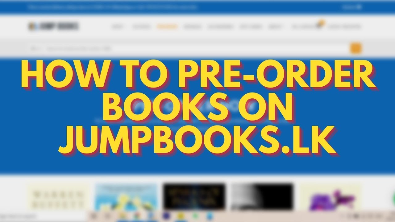 How to pre order books on Jumpbooks.lk