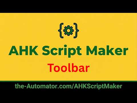 AHK Script Maker: The Best AutoHotkey Editor for Entry Level and Medium ...