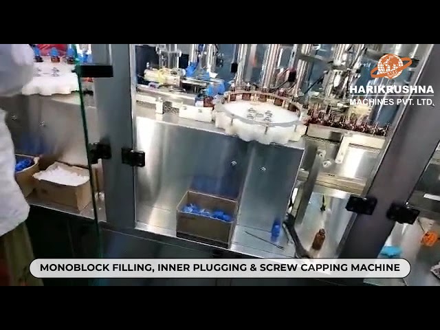 Liquid Filling Machine - Automatic Mono-Block Liquid Filling, Inner Plugging and Screw Capping ...