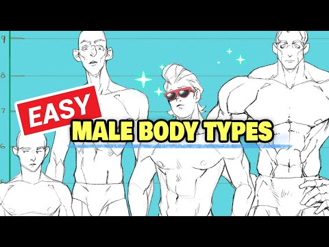 🧍 HOW TO DRAW ANY MALE BODY TYPE (3 STEPS)