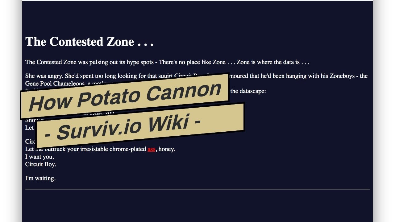 How Potato Cannon - Surviv.io Wiki - Fandom can Save You Time, Stress, and Money.