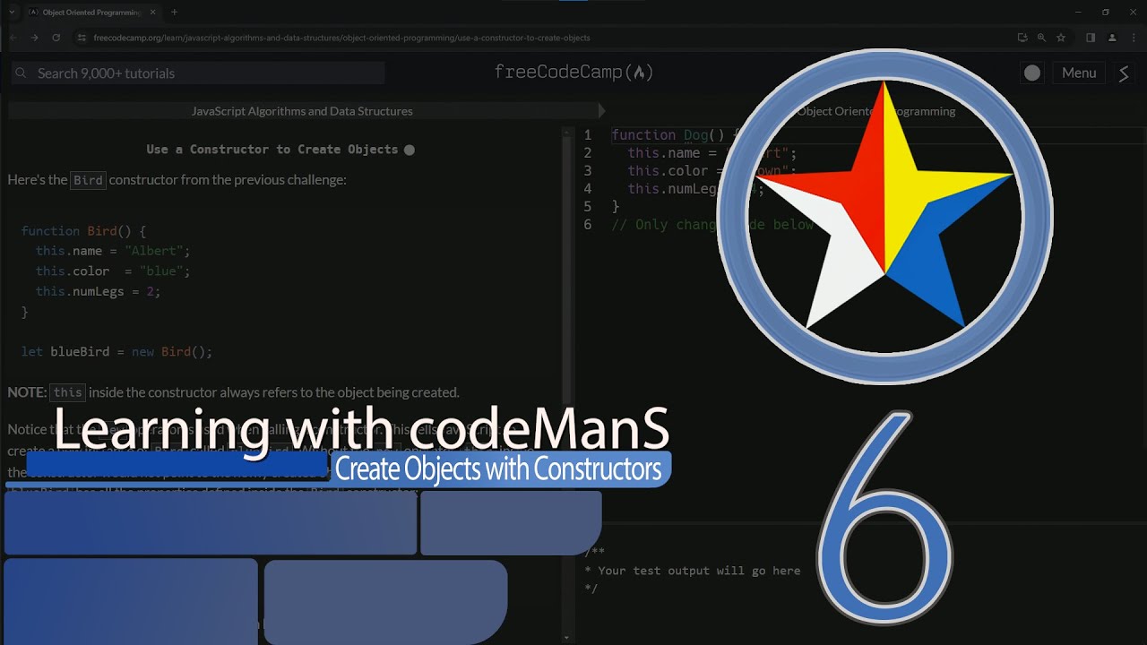 Use a Constructor to Create Objects | freeCodeCamp | Object Oriented Programming