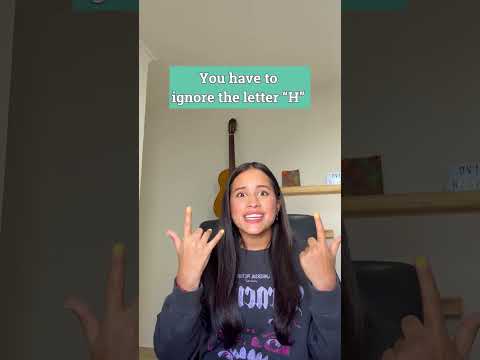 Spanish Pronunciation - Letter H
