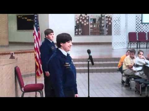 COLW- FFA Opening Ceremonies-Alabama Central District Officers 2011