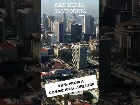 EXTREMELY CLOSE to San Diego on an AIRLINER! #shorts