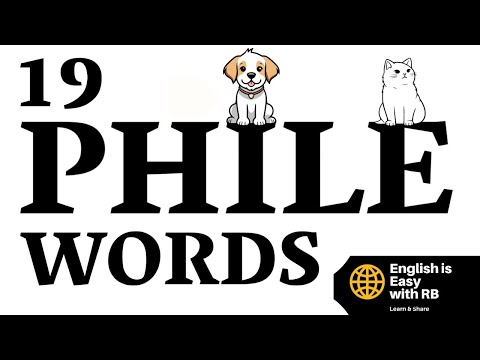 19 PHILE ENGLISH WORDS