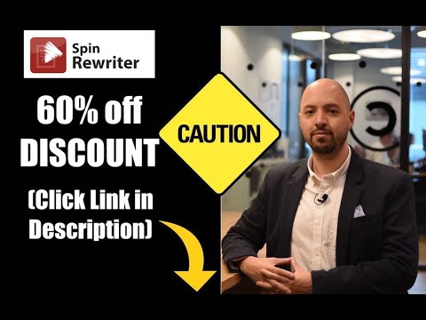 Spin Rewriter discount | Get 60% off Spin Rewriter AND $300 off Spin Rewriter Lifetime Access