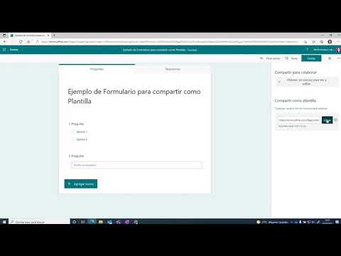 Cómo compartir un Forms como Plantilla