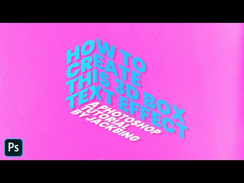3D BOX TEXT EFFECT (It's SO Simple!) - Photoshop Basics Tutorial