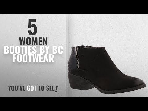 Top 10 Bc Footwear Women Booties [2018]: BC Footwear Women's Union Ankle Boot, Black/Black, 8 M US
