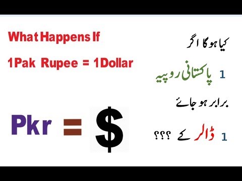 What Happens If 1 Pakistani Rupee Becomes Equal to 1Dollar 1 Pkr= 1 Dollar