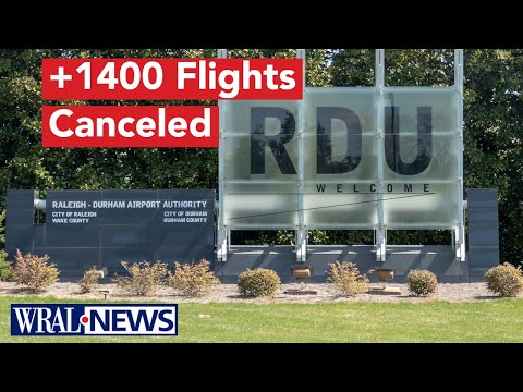 Airlines cancel more than 1400 flights Friday affecting travel at RDU