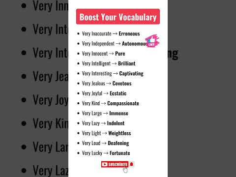 Powerful Alternatives to "Very" That Will Instantly Boost Your English Vocabulary | Advanced #shorts