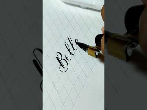 French way of saying a 'Beautiful Soul' #shorts #pointedpencalligraphy #calligraphy #art