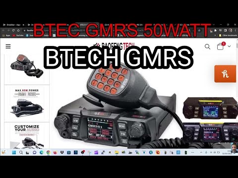 BTECH GMRS-50V2 FULLY CUSTOMIZABLE GMRS RADIO- V/UHF - RX